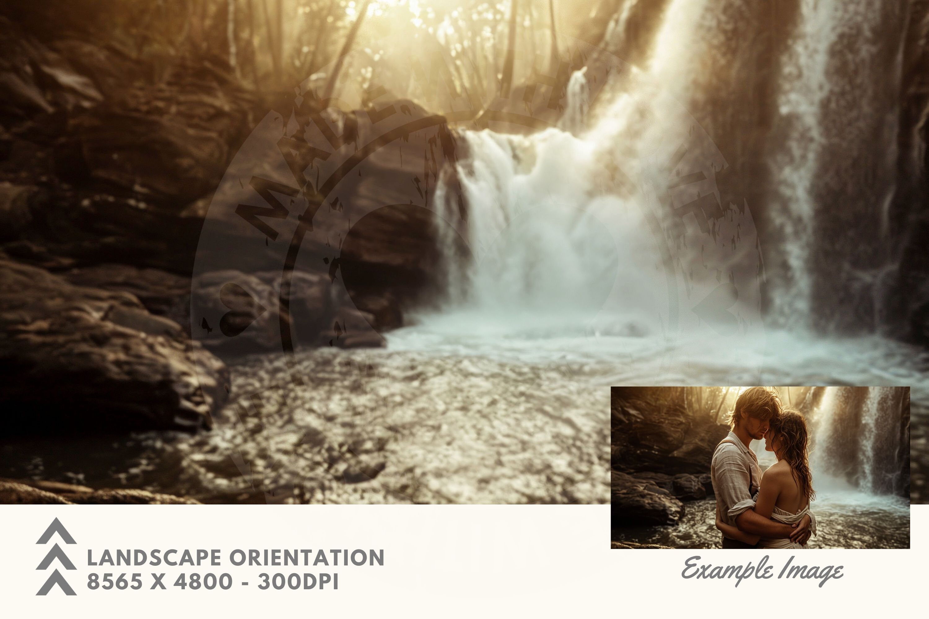 14 Waterfall Engagement Photo Background Digital Images for Bridal ...