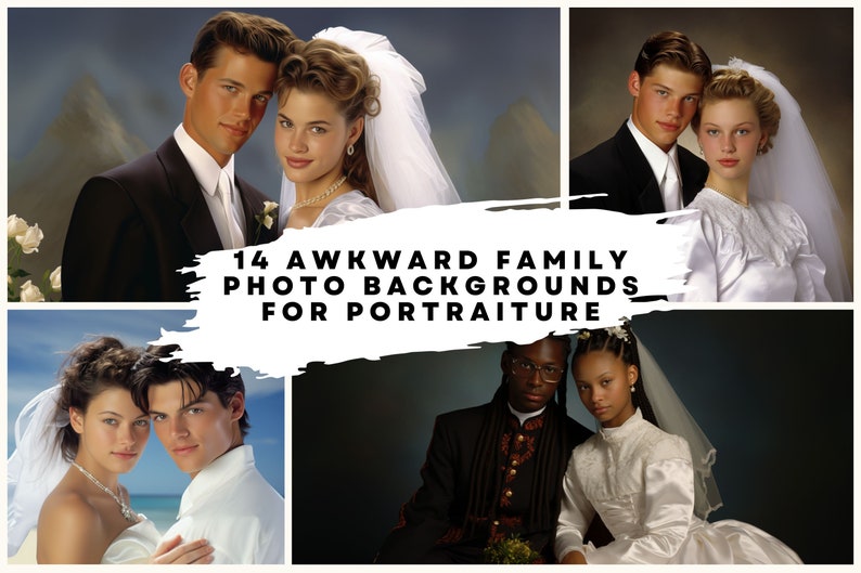 14 Awkward Family Photo Background Digital Images for Dance, Bridal ...
