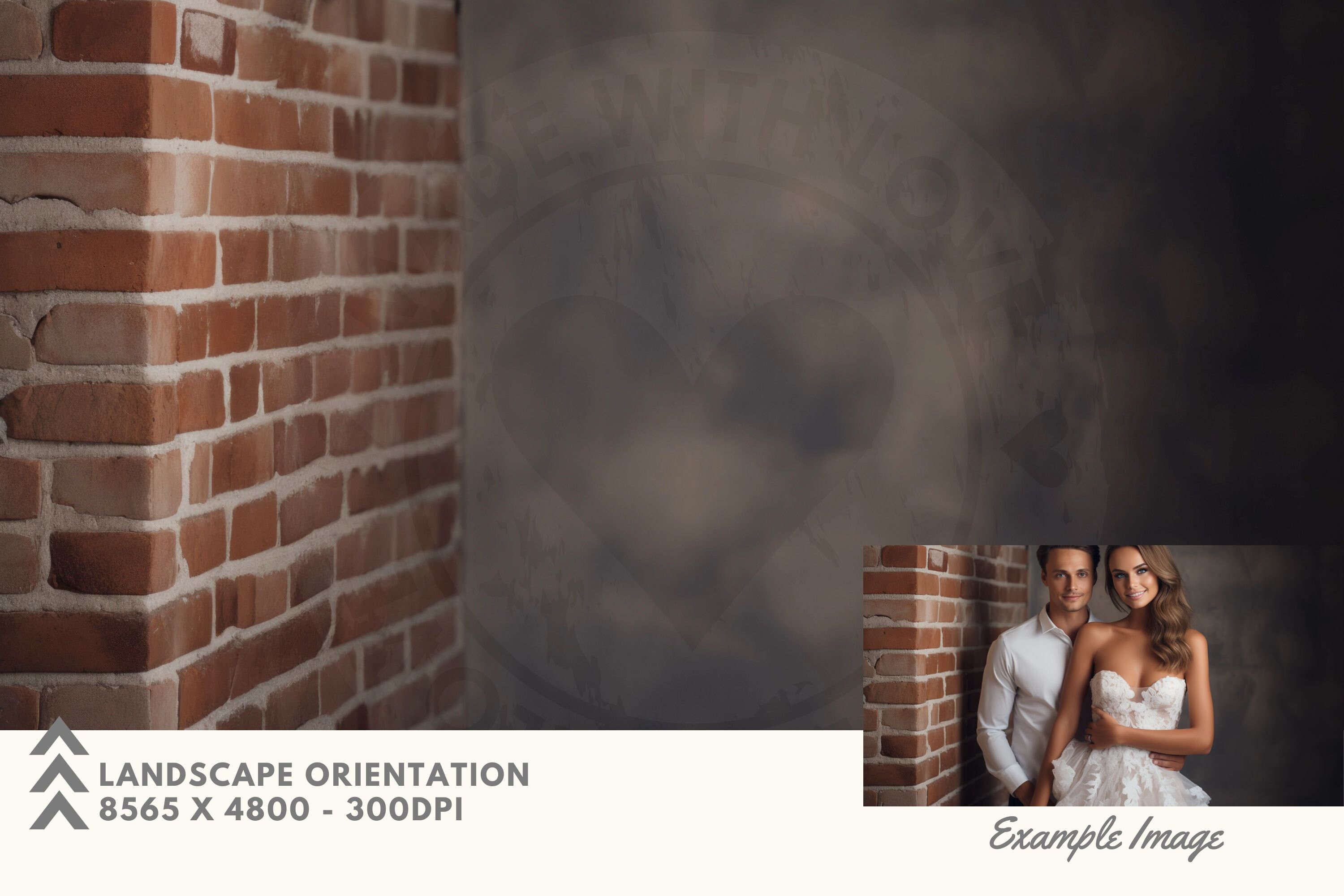 14 Brick Wall Engagement Portraiture Digital Backgrounds for Dance ...