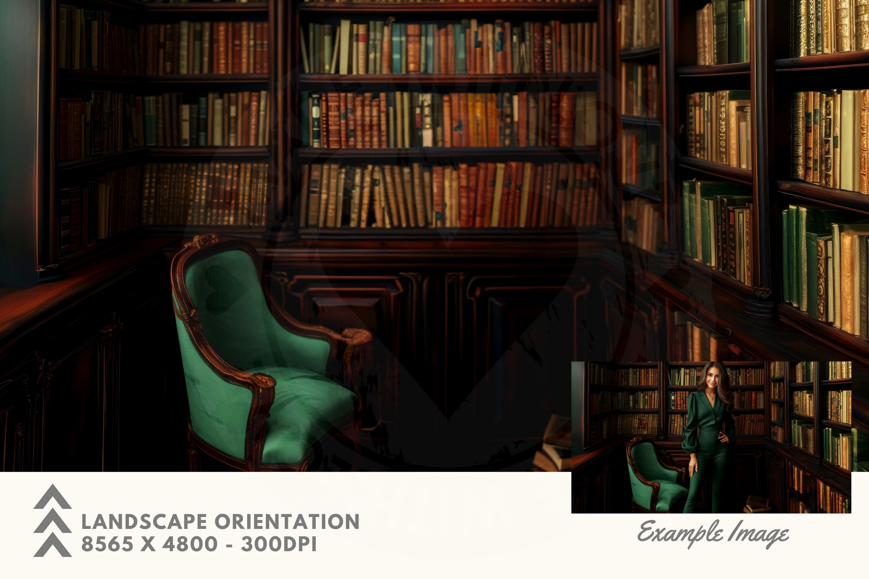 16 Digital Bookcase Background Images Volume 2 for Dance, Bridal ...