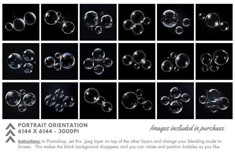 18 Digital Bubbles Overlay Images for Dance, Bridal, Wedding, Maternity ...