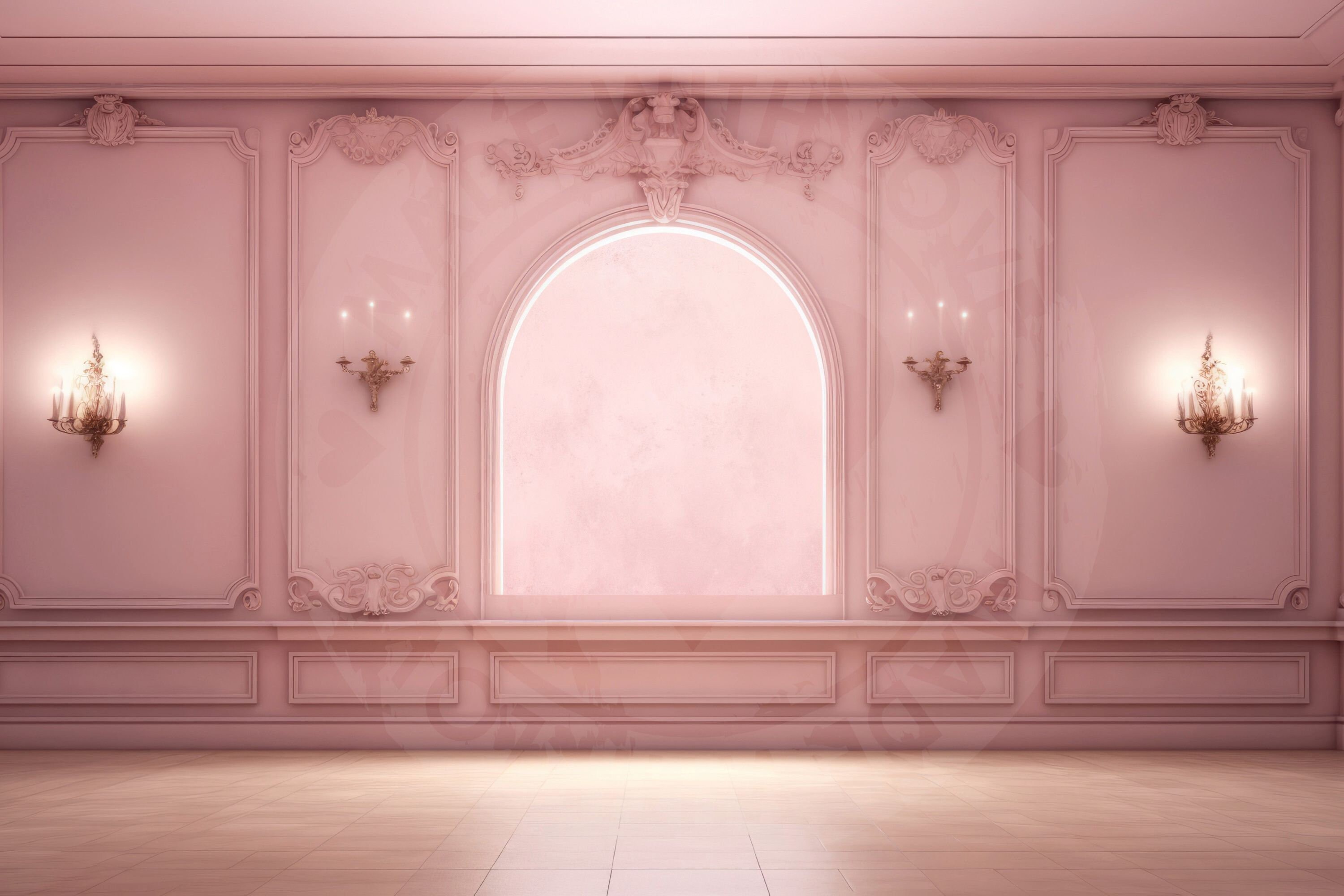 12 Digital Backdrops of Mansion Wall Interiors color Pink - Etsy