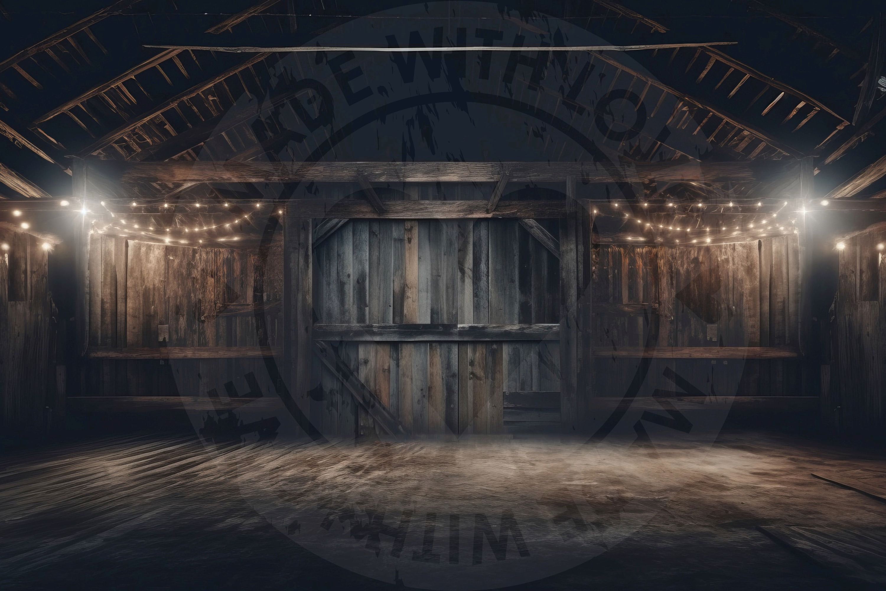 12 Digital Backdrops of Rustic Barn Interiors Volume 2 for Wedding ...
