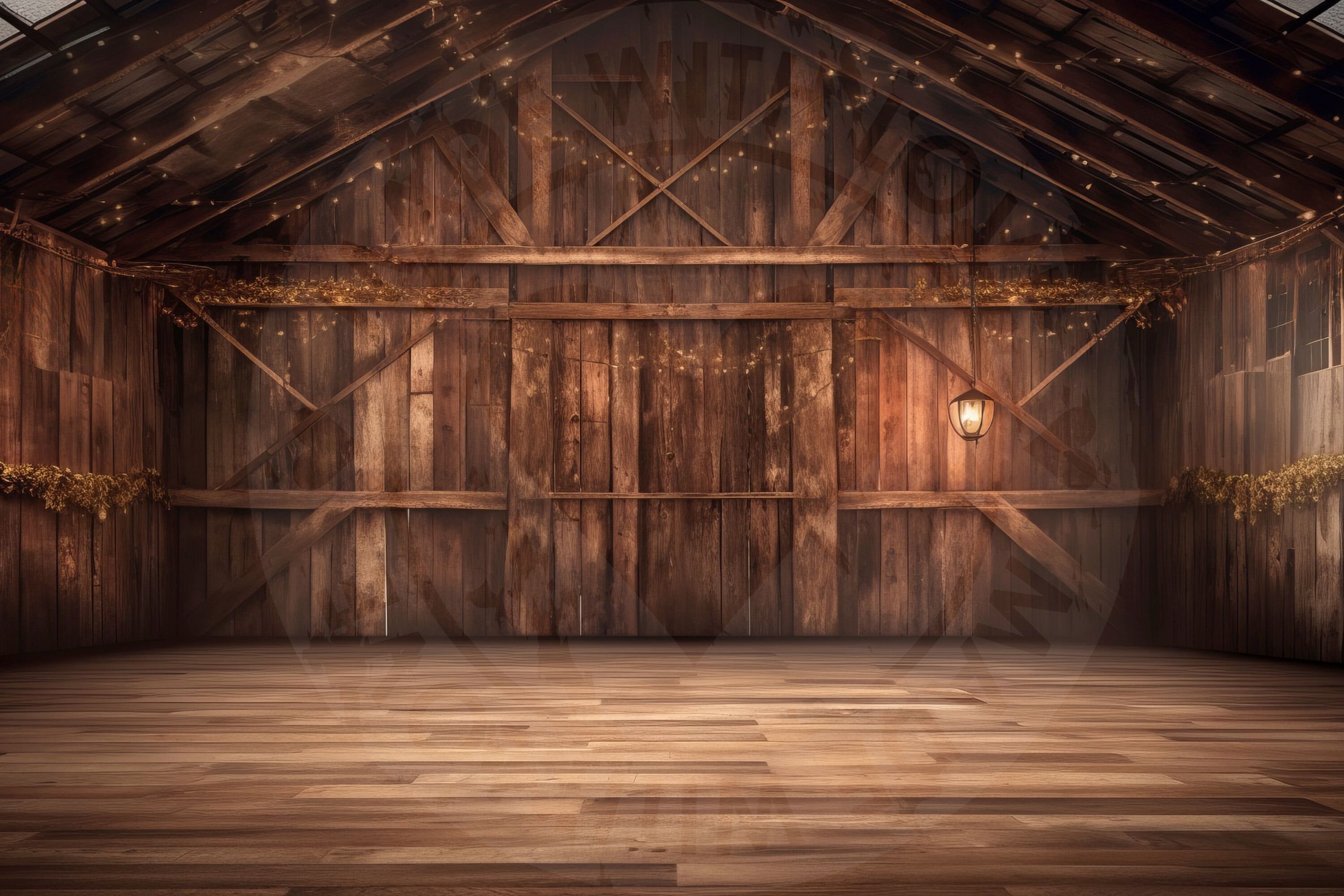12 Digital Backdrops of Rustic Barn Interiors Volume 2 for Wedding ...