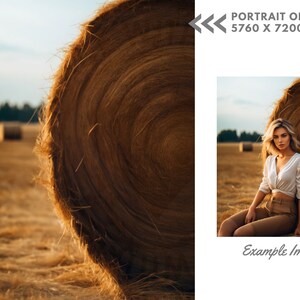 14 Hay Bale Fields Digital Backgrounds for Dance, Bridal, Wedding ...