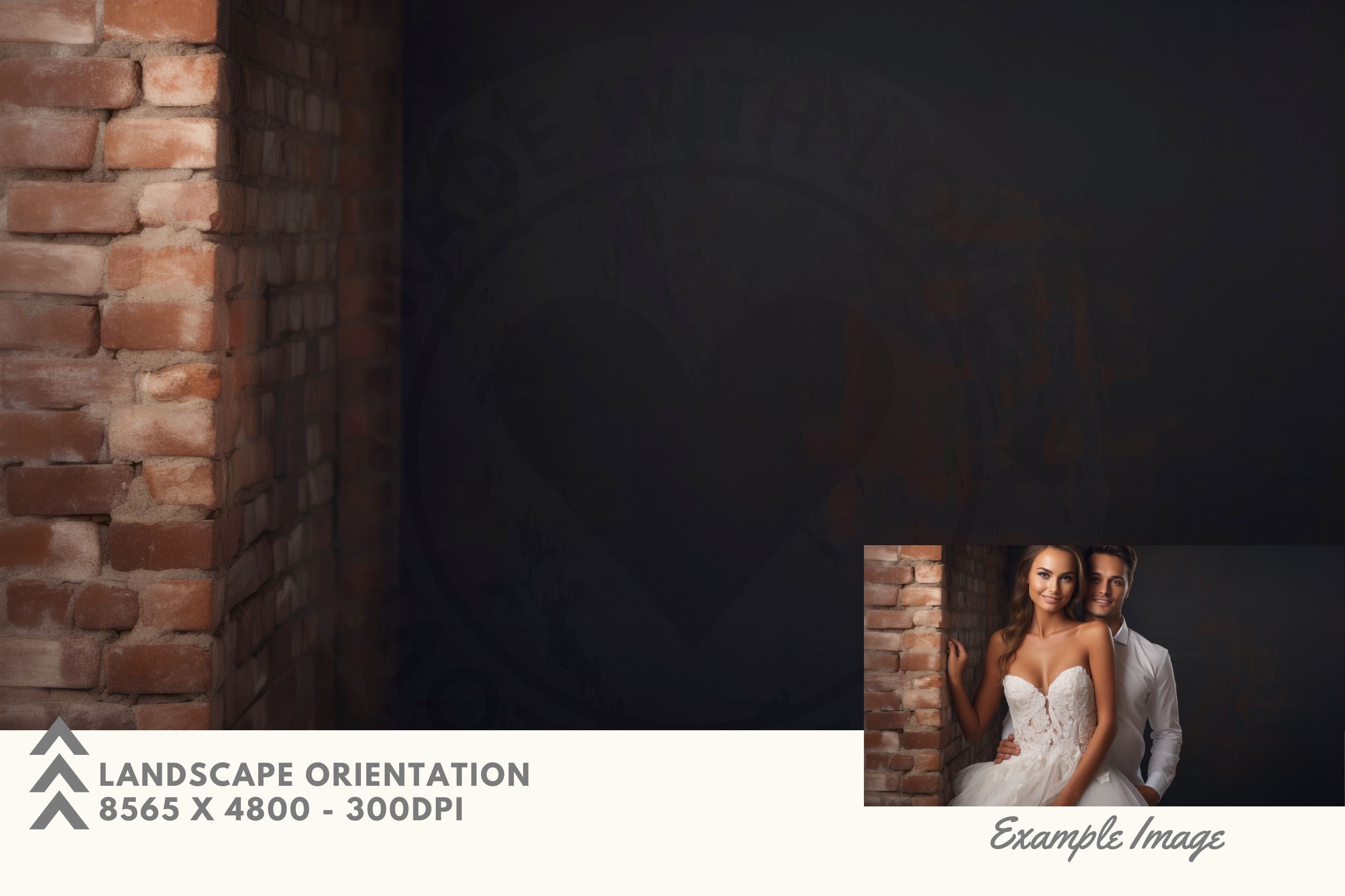 14 Brick Wall Engagement Portraiture Digital Backgrounds for Dance ...