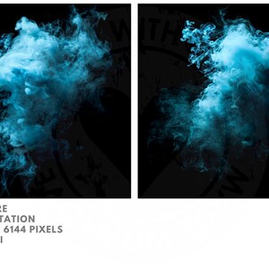 16 Digital Blue Smoke Overlay Images at 300DPI (size: 6144 X 6144) for ...