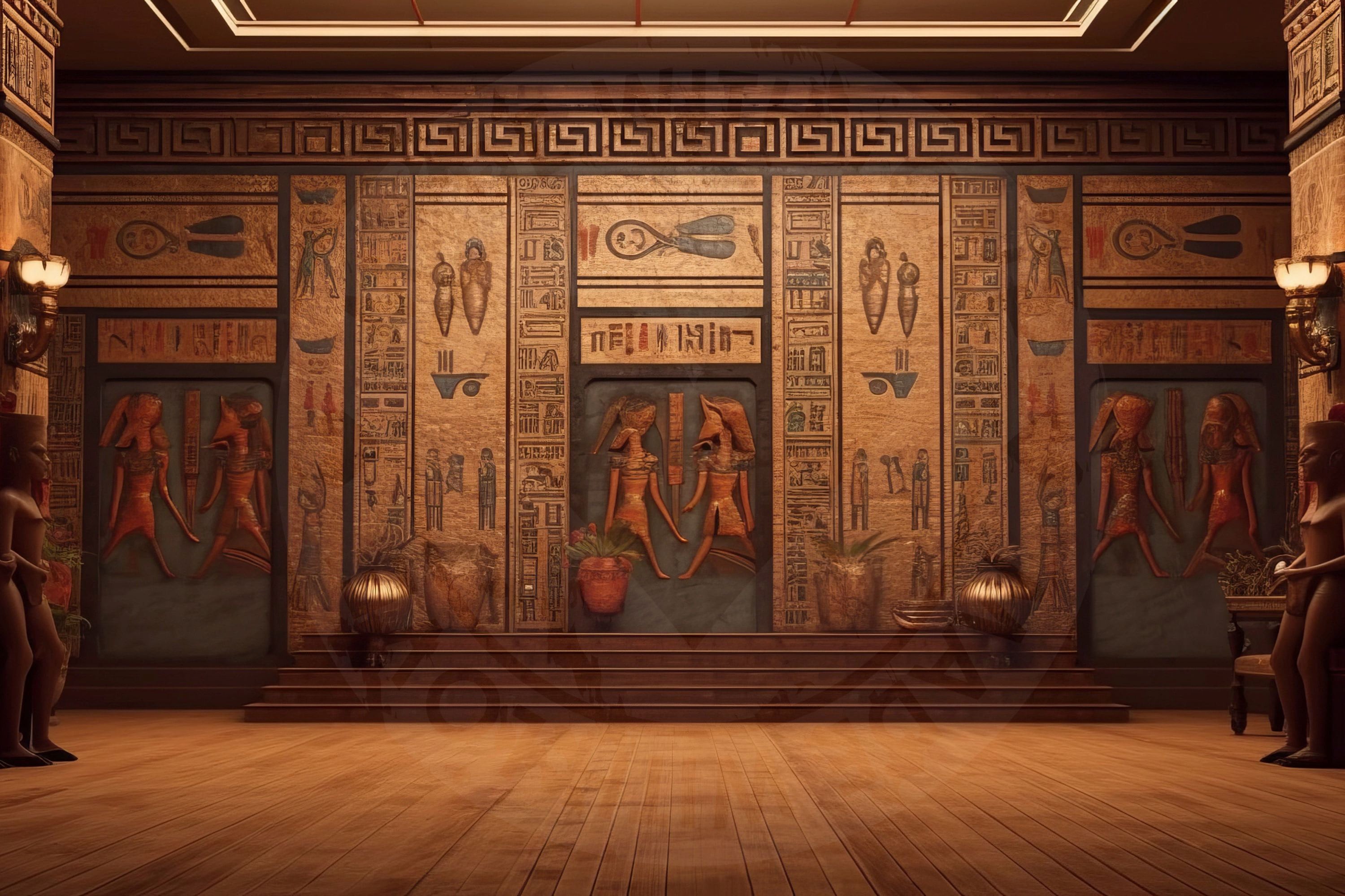 14 Digital Backdrops of Egyptian Wall Interiors for Wedding, Maternity ...