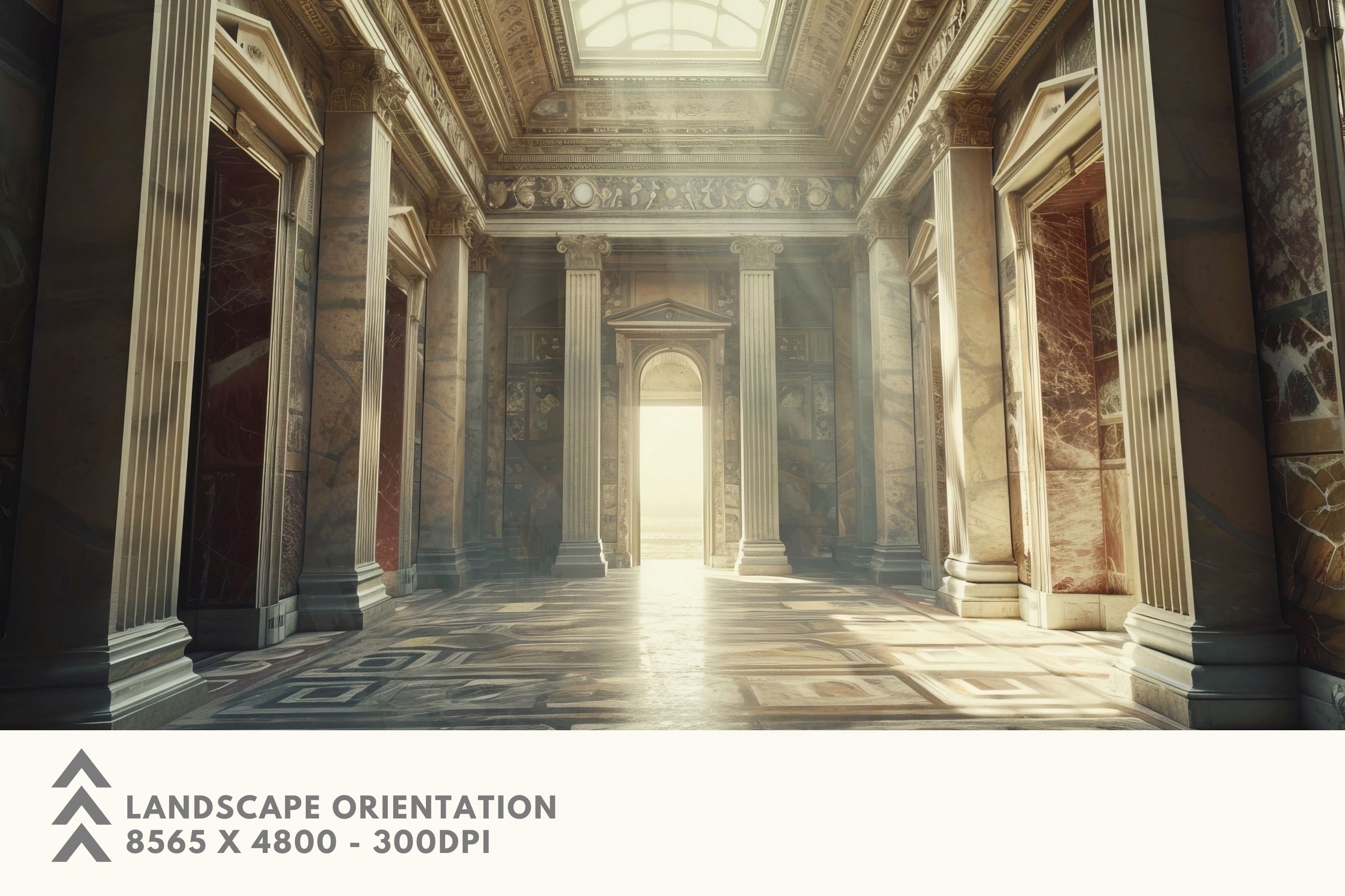 14 Digital Backdrops of Roman Inspired Wall Interiors 8565 X 4800 at ...