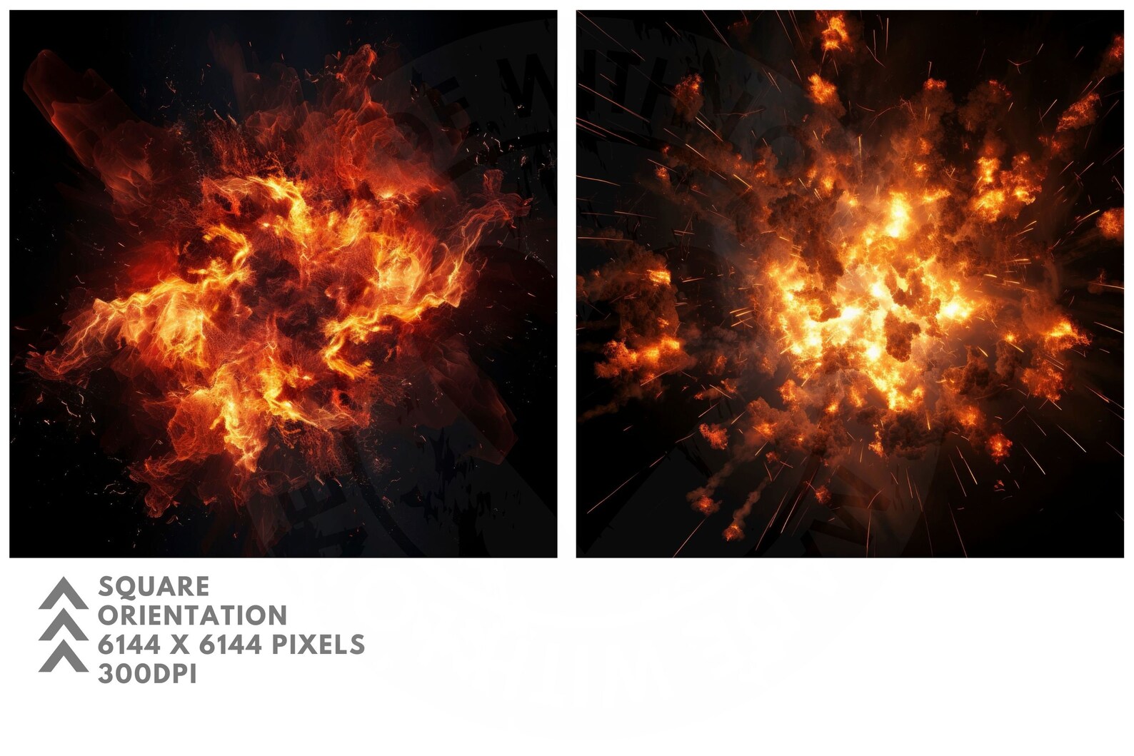 16 Digital Explosion Overlay Images for Dance, Sports, Film, Wedding ...