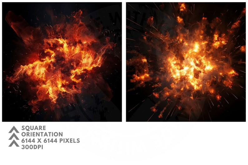 16 Digital Explosion Overlay Images for Dance, Sports, Film, Wedding ...
