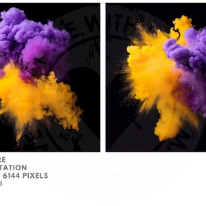 20 Digital Purple and Gold Smoke Overlay Images at 300DPI (size: 6144 X ...