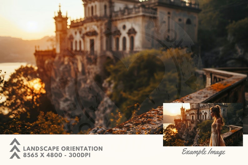 14 Castle Backdrop Renaissance Digital Images at 300DPI (size: 8565 X ...