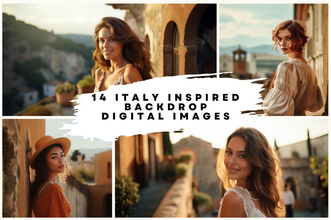 14 Italy Inspired Backdrop Digital Images for Bridal, Wedding ...