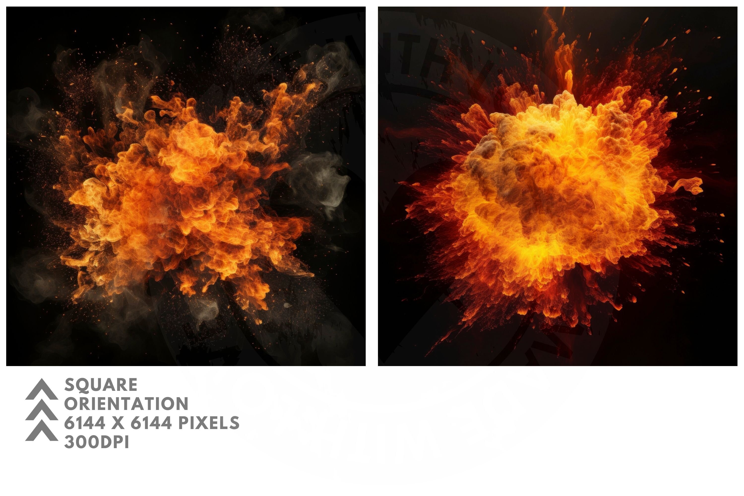 16 Digital Explosion Overlay Images for Dance, Sports, Film, Wedding ...