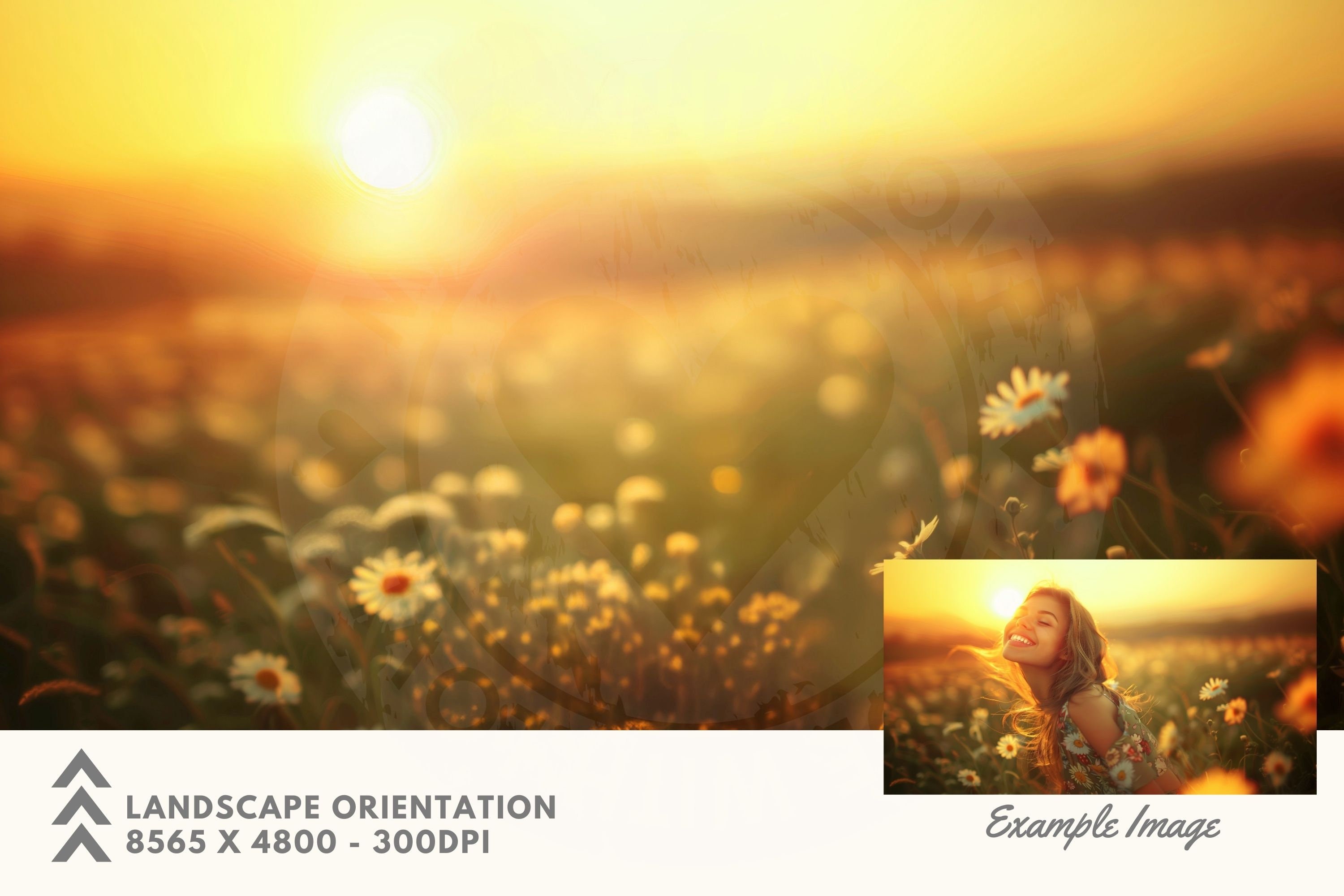 14 Field of Flowers at Sunset Bokeh Background Digital Images for ...