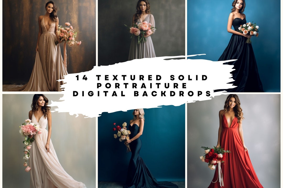 14 Textured Color Digital Backdrops for Bridal, Wedding, Maternity ...