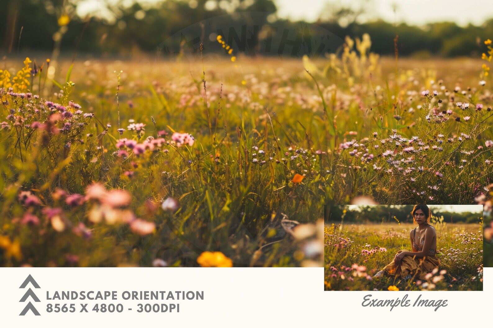 14 Field of Wildflowers Photo Background Digital Images for Bridal ...
