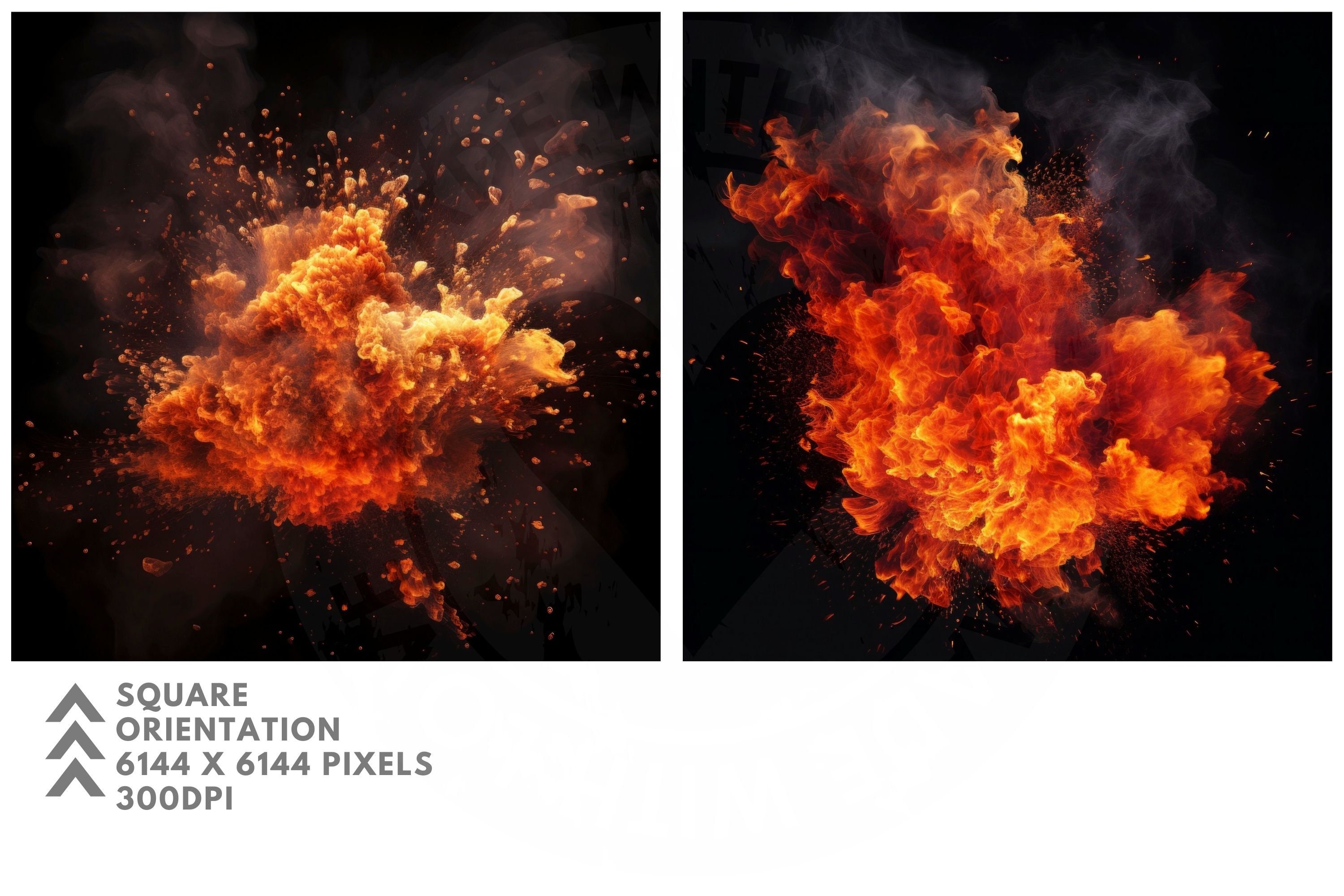 16 Digital Explosion Overlay Images for Dance, Sports, Film, Wedding ...
