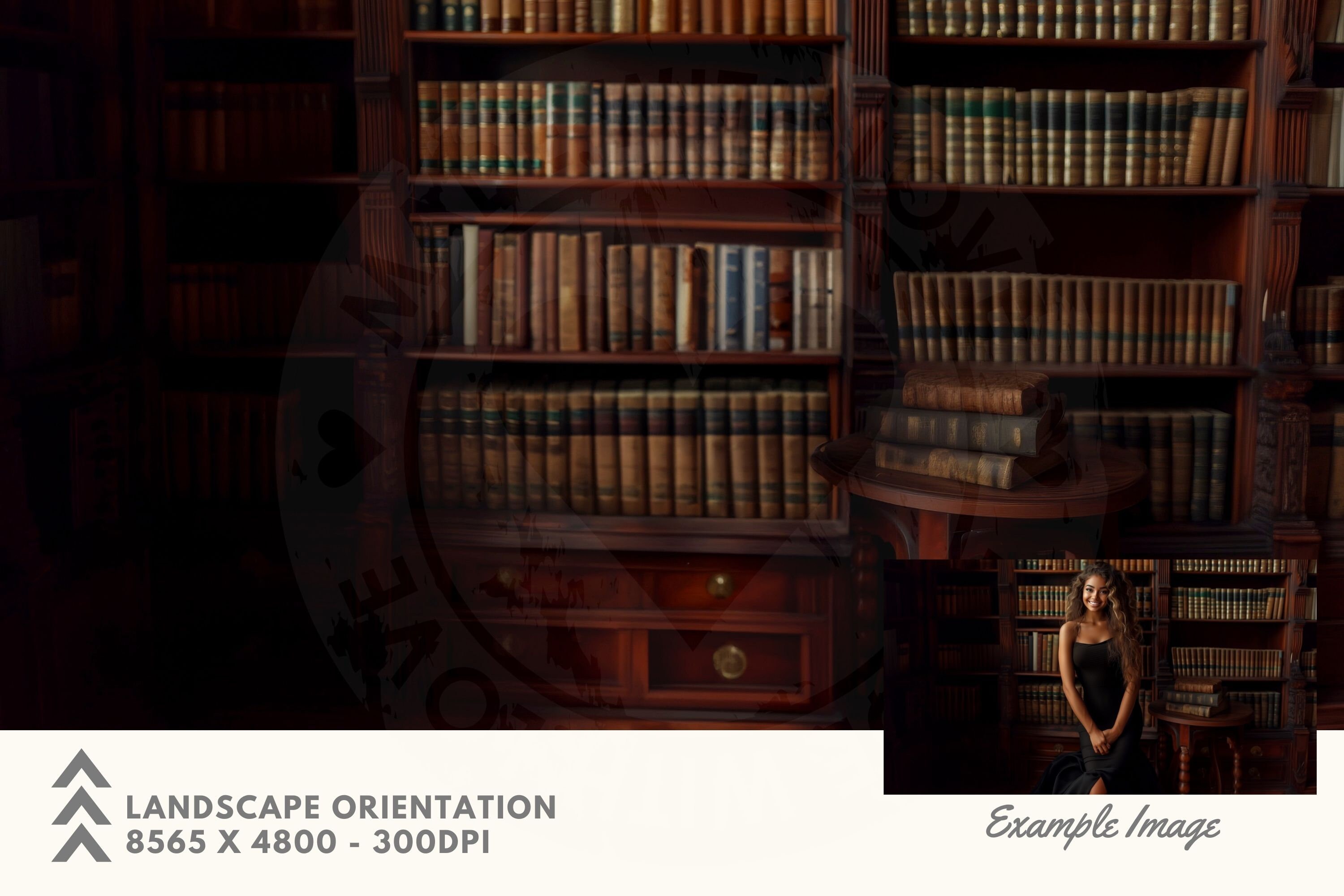 16 Digital Bookcase Background Images Volume 2 for Dance, Bridal ...