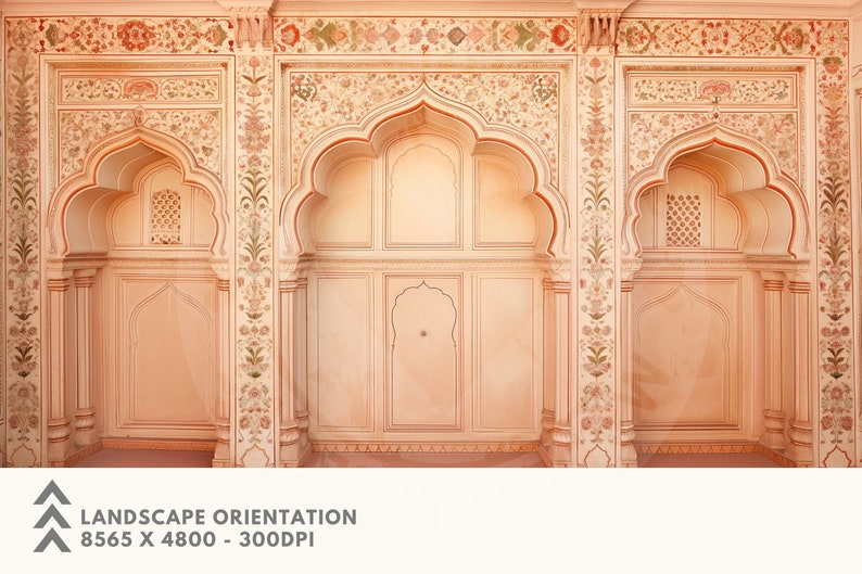 14 Moroccan Rajasthani Arches Backdrop Digital Images Vol2 - 300DPI ...