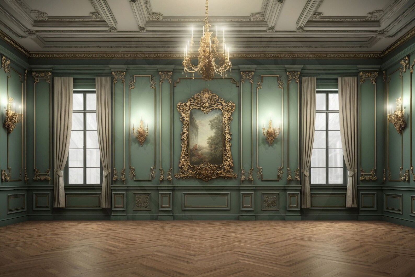 14 Digital Backdrops of Mansion Interiors variety Pack for - Etsy