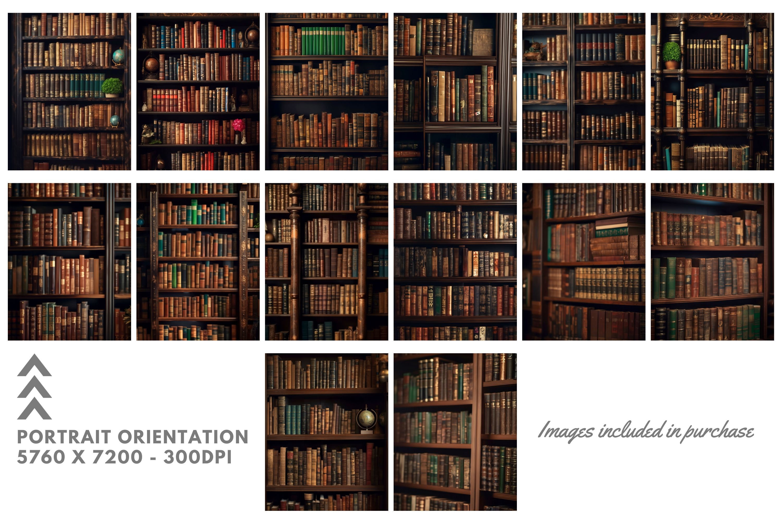 14 Digital Bookcase Background Images for Dance, Bridal, Wedding ...