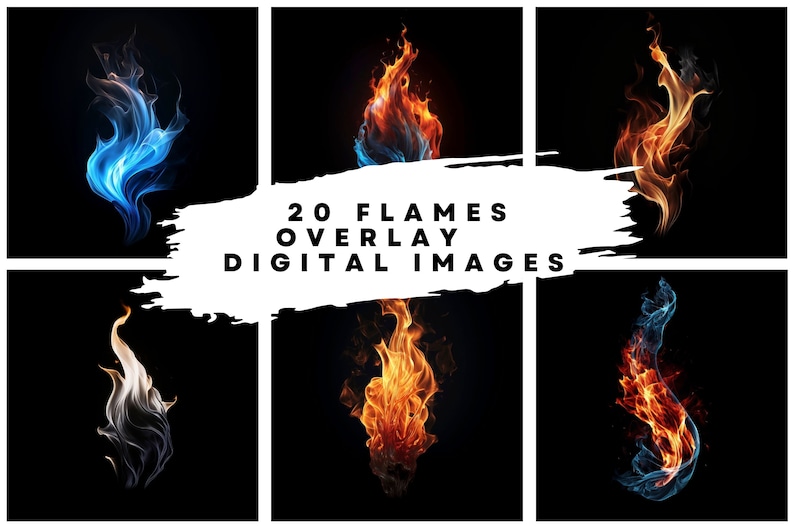 20 Digital Flames Overlay Images for Dance, Bridal, Wedding, Maternity ...