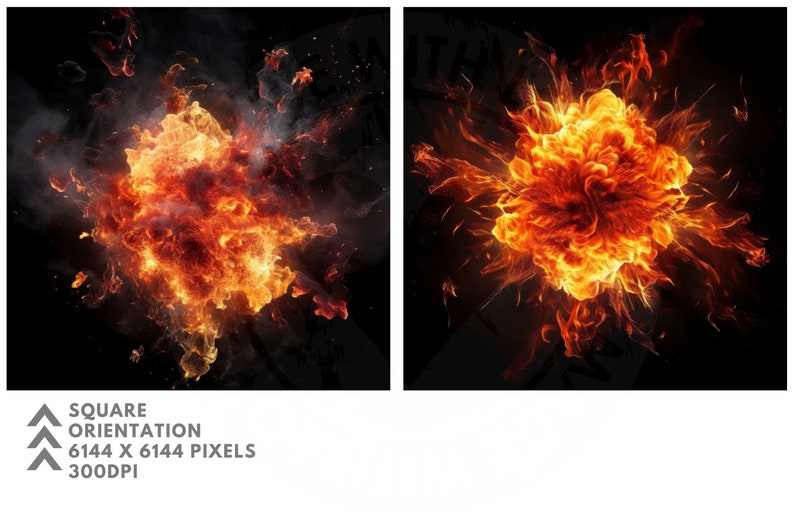 16 Digital Explosion Overlay Images for Dance, Sports, Film, Wedding ...