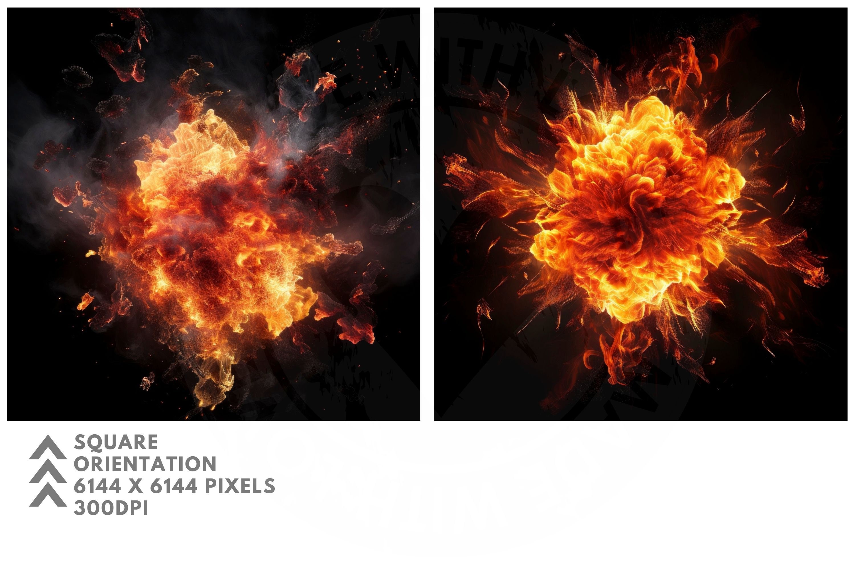 16 Digital Explosion Overlay Images for Dance, Sports, Film, Wedding ...