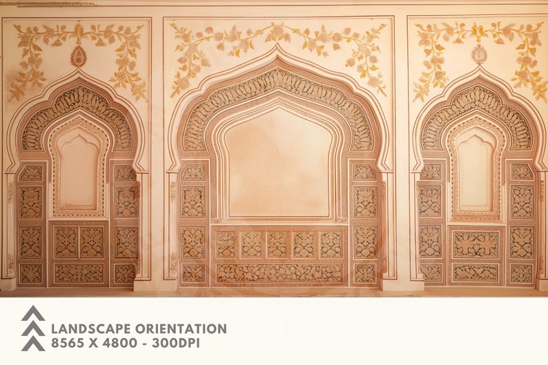 14 Moroccan Rajasthani Arches Backdrop Digital Images Vol2 - 300DPI ...