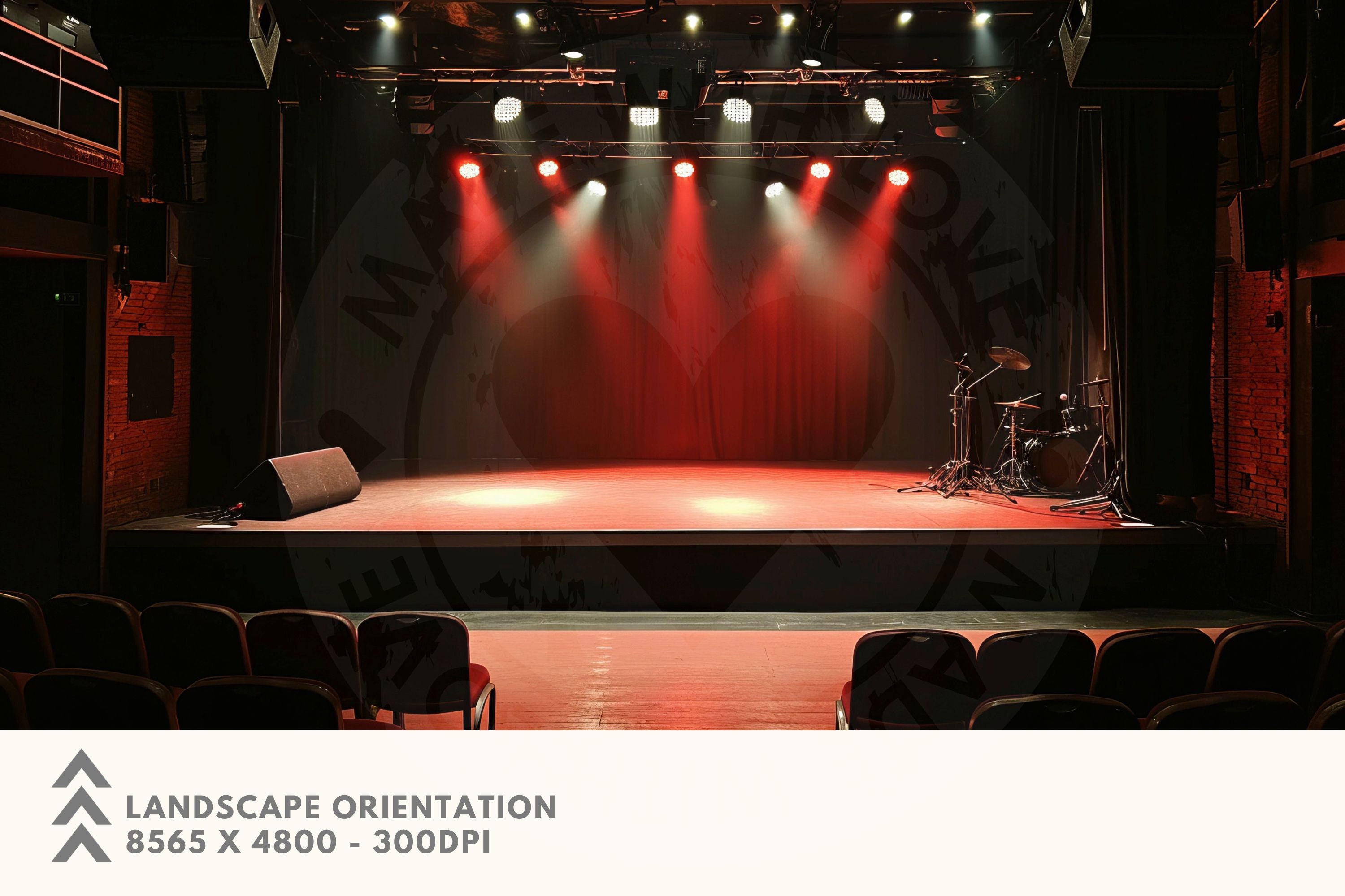 14 Stage Light Digital Backgrounds at 300DPI size: 8565 X 4800 for ...