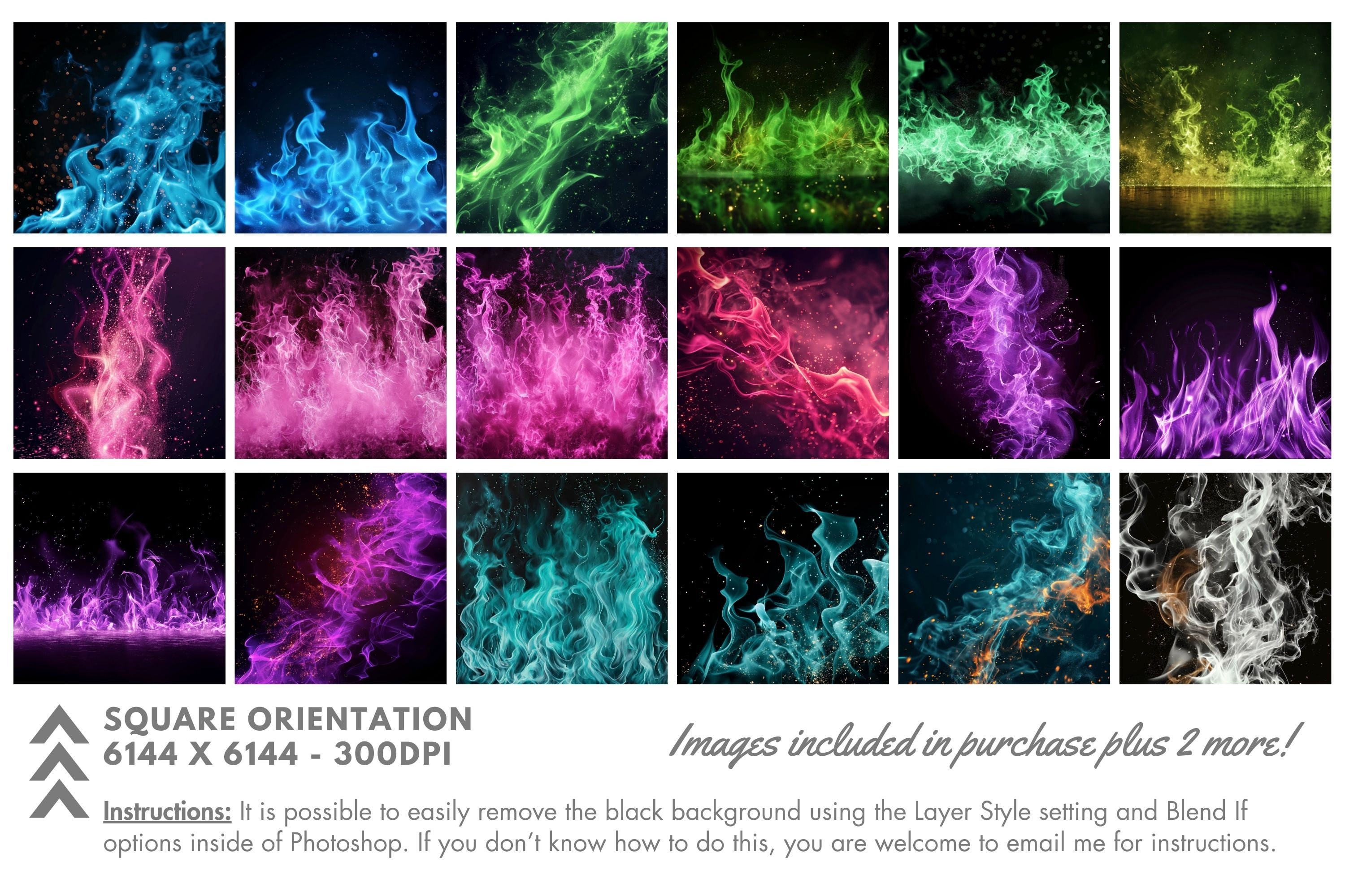 20 Wall of Colorful Fire Overlay Images for Dance, Sports, Film ...