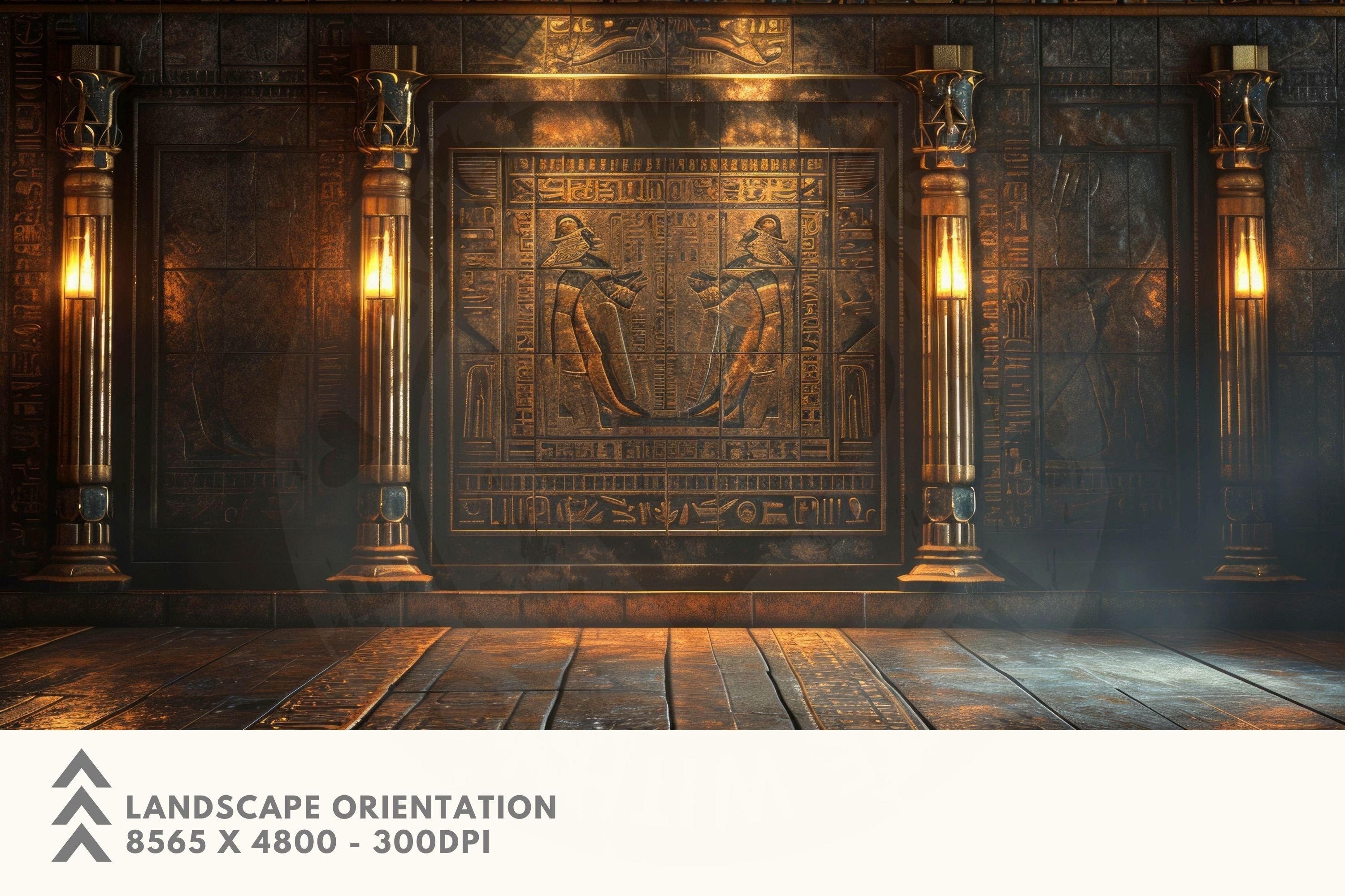 14 Digital Backdrops of Egyptian Wall Interiors 8565 X 4800 at 300DPI ...