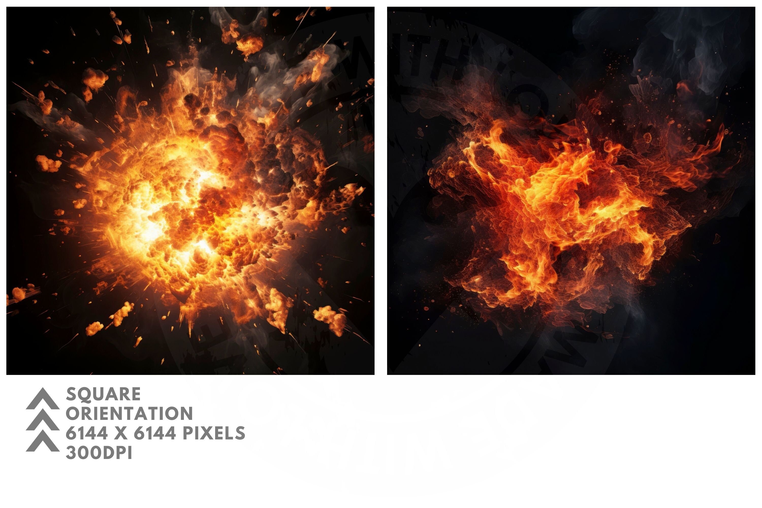 16 Digital Explosion Overlay Images for Dance, Sports, Film, Wedding ...