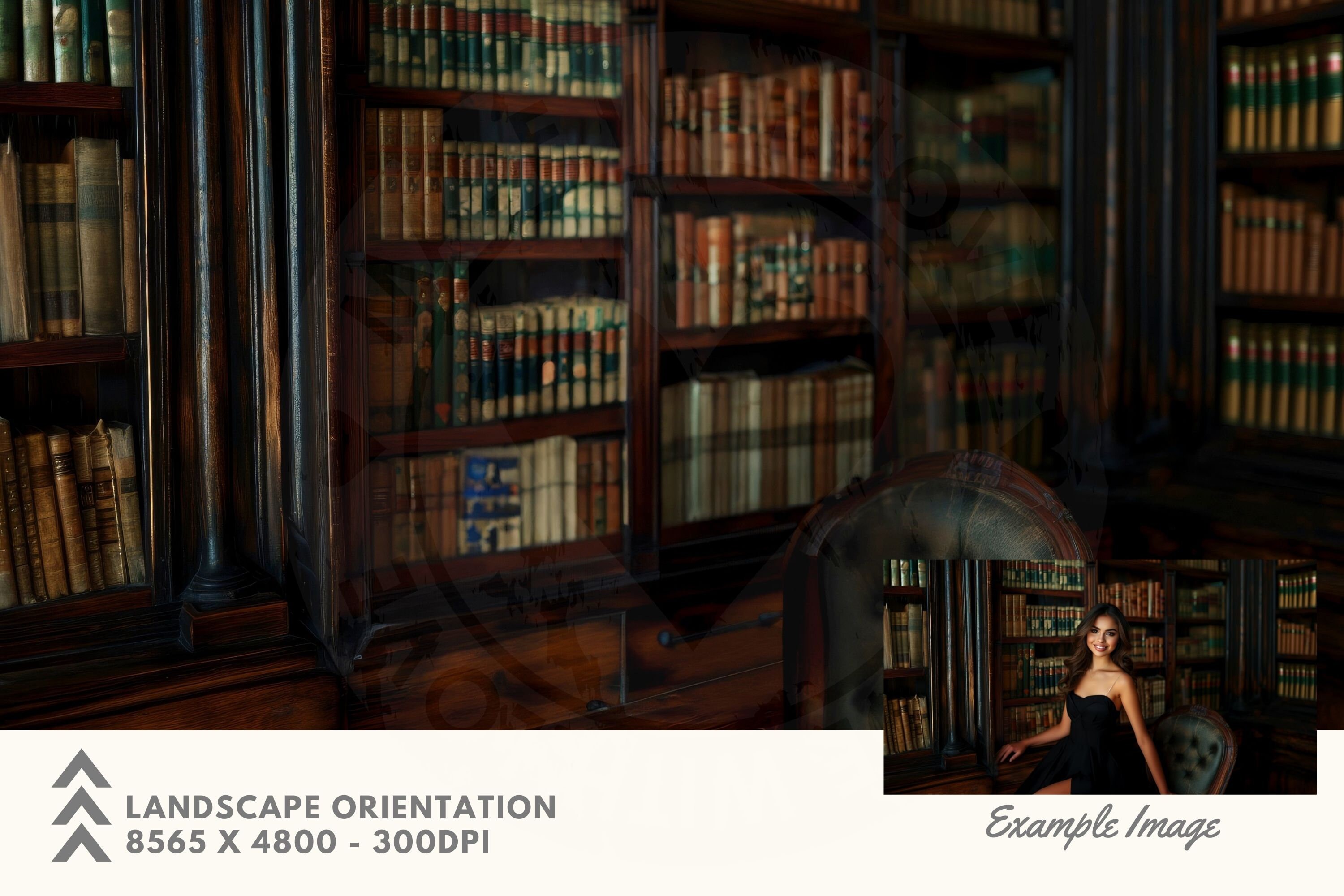 16 Digital Bookcase Background Images Volume 2 for Dance, Bridal ...