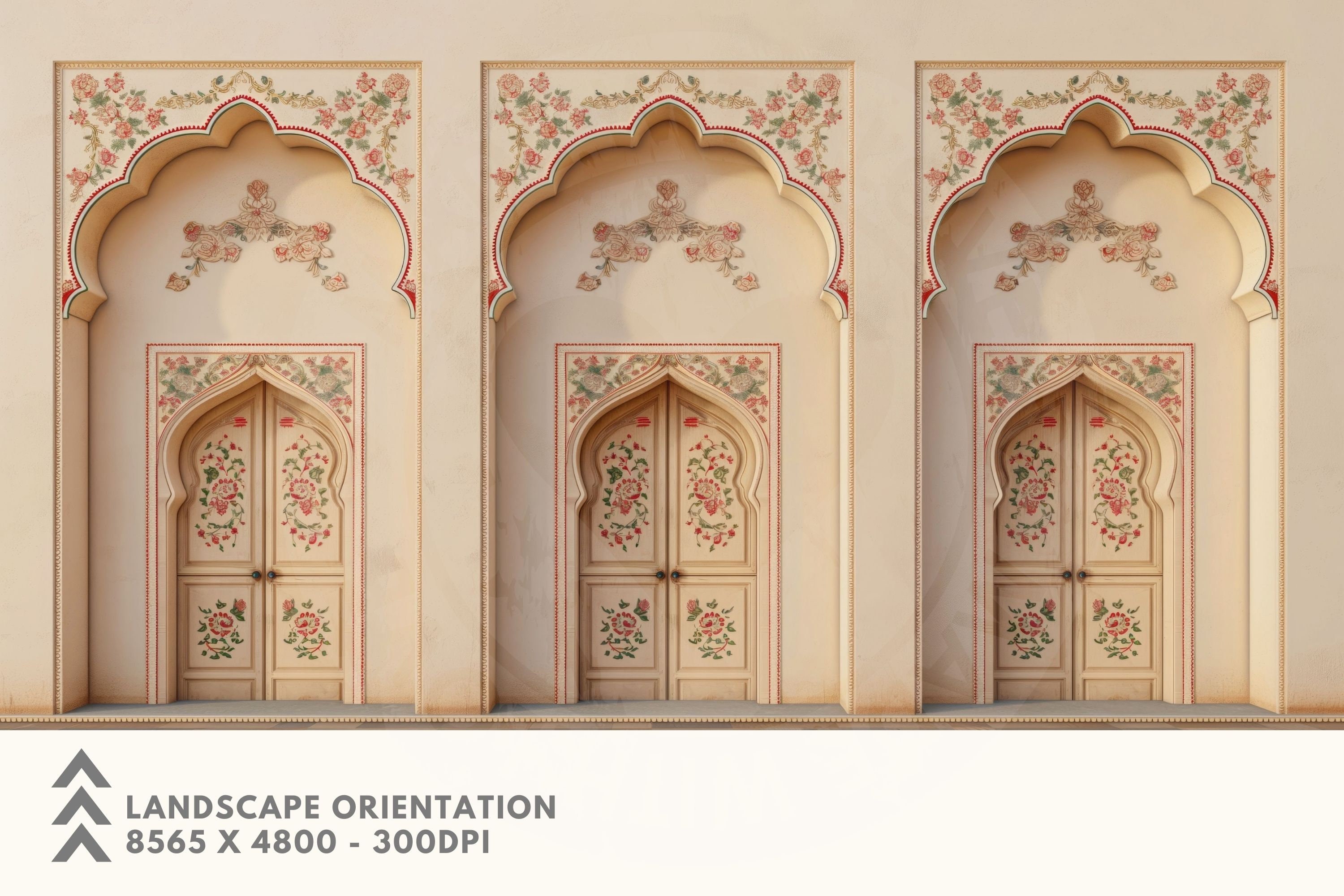 16 Moroccan Rajasthani Arches Backdrop Digital Images Vol3 - 300DPI ...