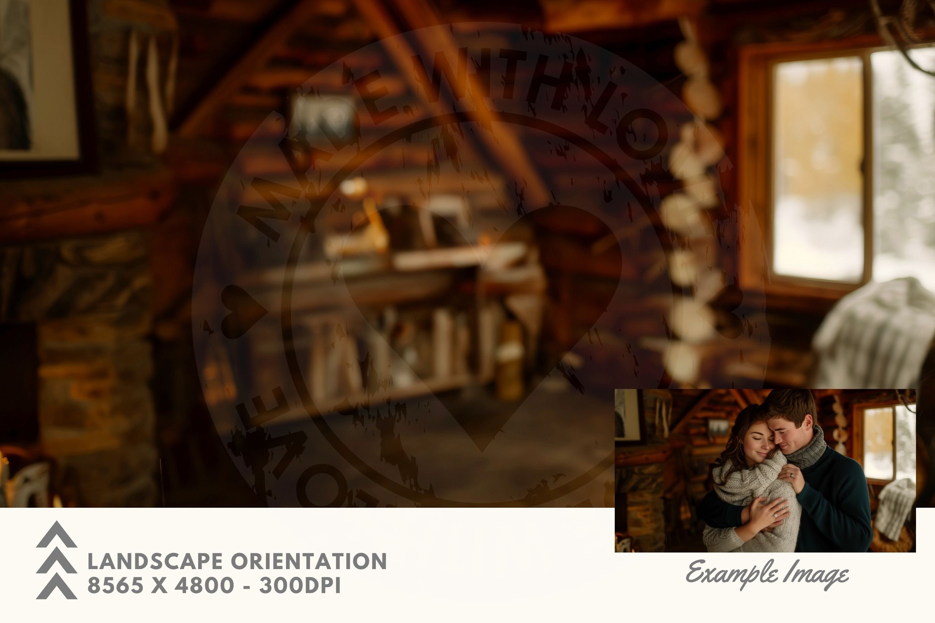 12 Cozy Wood Cabin Digital Backdrops for Engagement, Bridal, Wedding ...