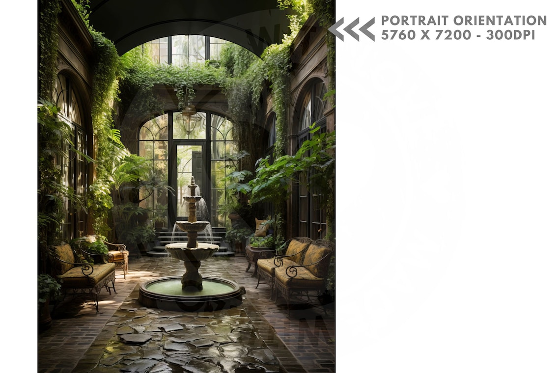 14 New Orleans Courtyard Digital Backgrounds for Dance, Bridal, Wedding ...