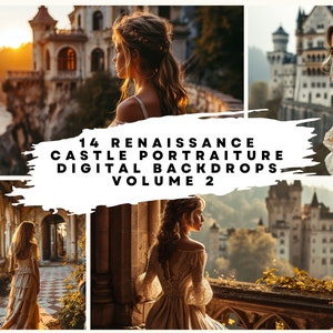 14 Castle Backdrop Renaissance Digital Images at 300DPI (size: 8565 X ...