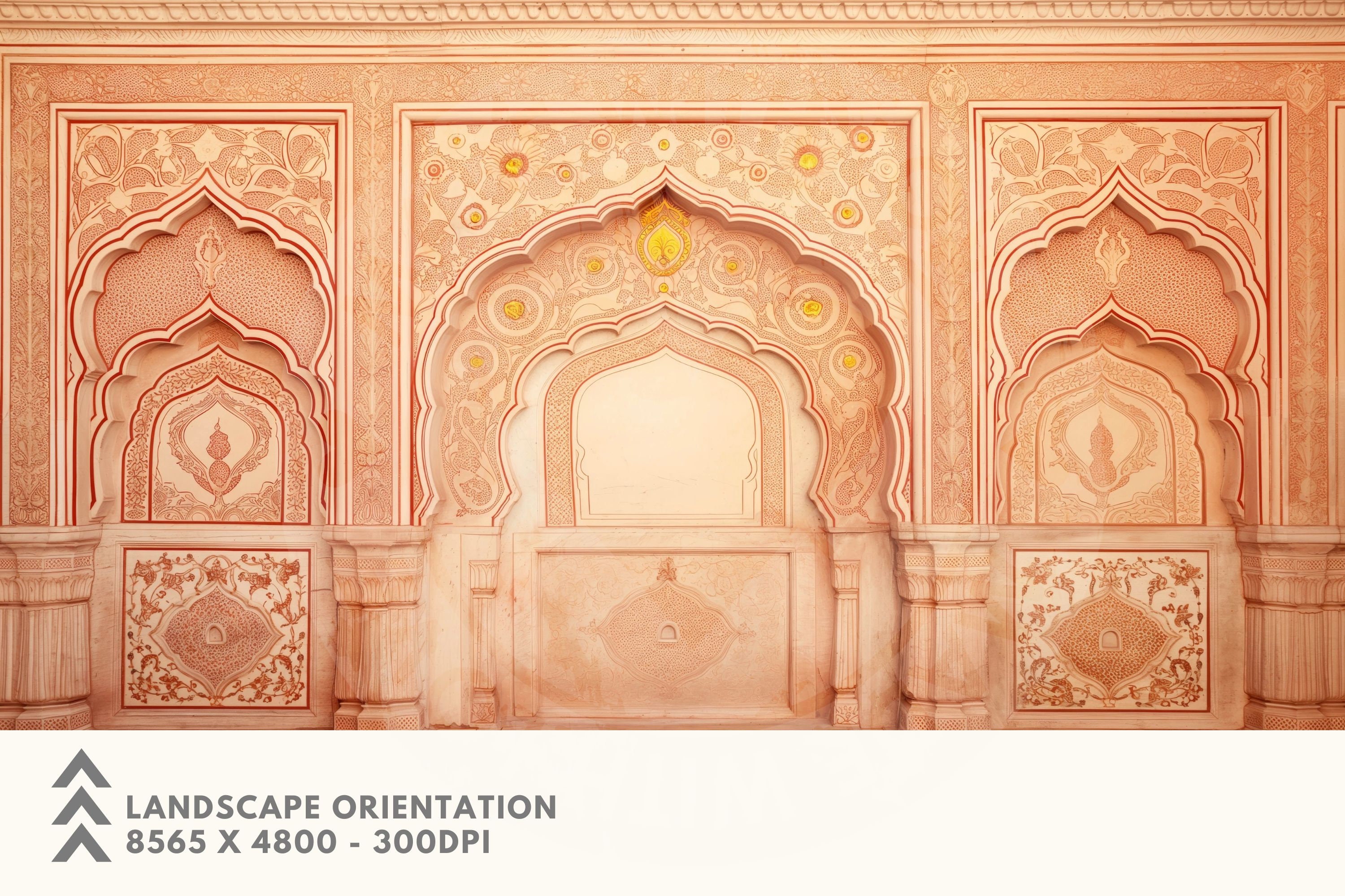 14 Moroccan Rajasthani Arches Backdrop Digital Images Vol2 300DPI 8565 ...