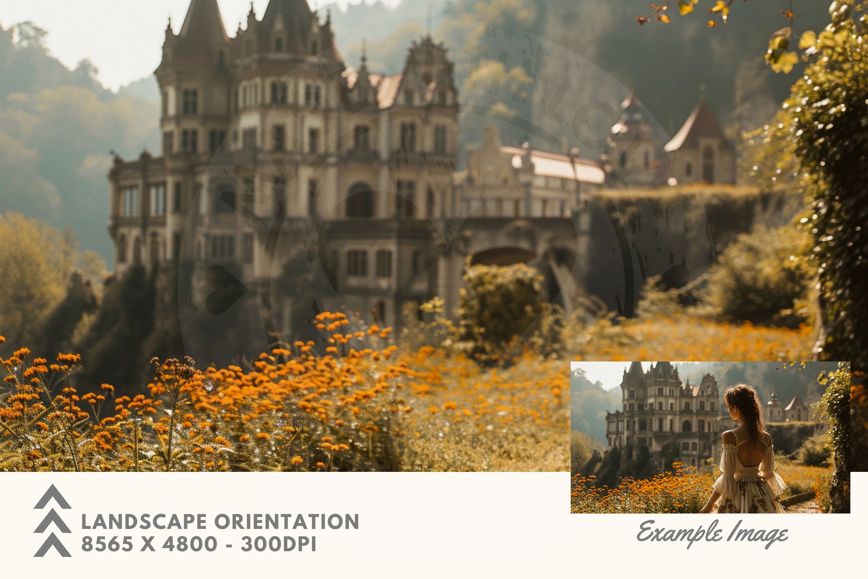 14 Castle Backdrop Renaissance Digital Images at 300DPI size: 8565 X ...