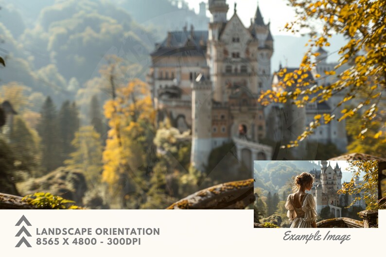 14 Castle Backdrop Renaissance Digital Images at 300DPI size: 8565 X ...