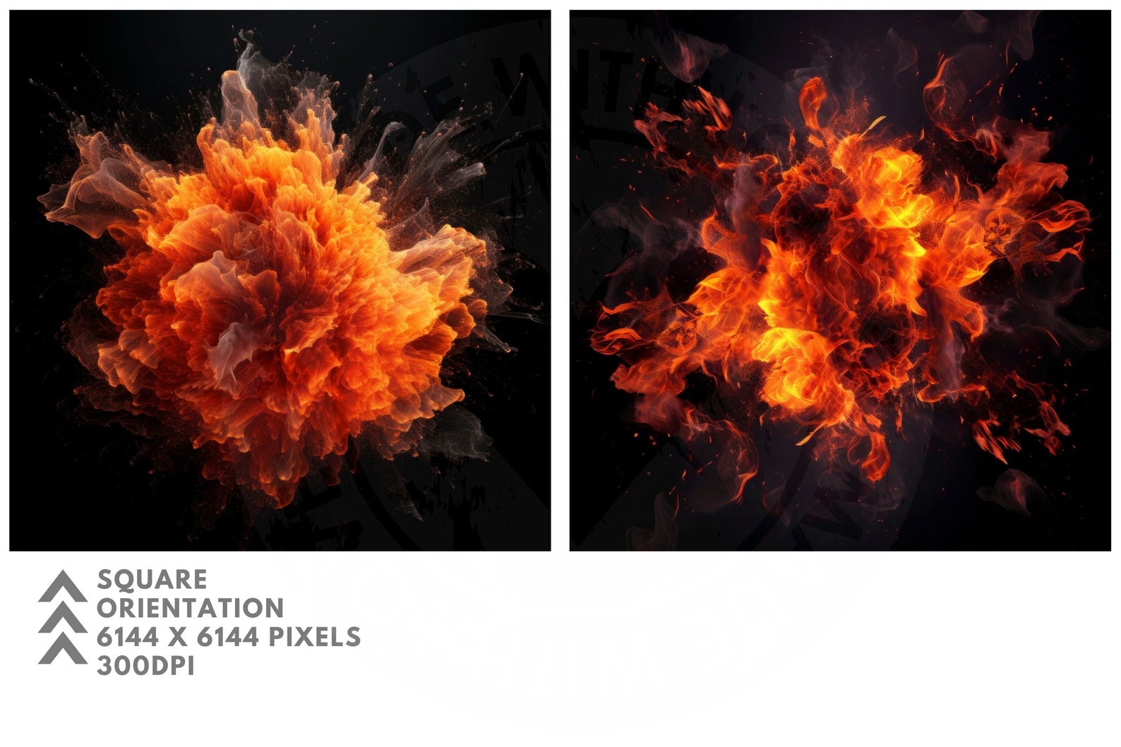 16 Digital Explosion Overlay Images for Dance, Sports, Film, Wedding ...