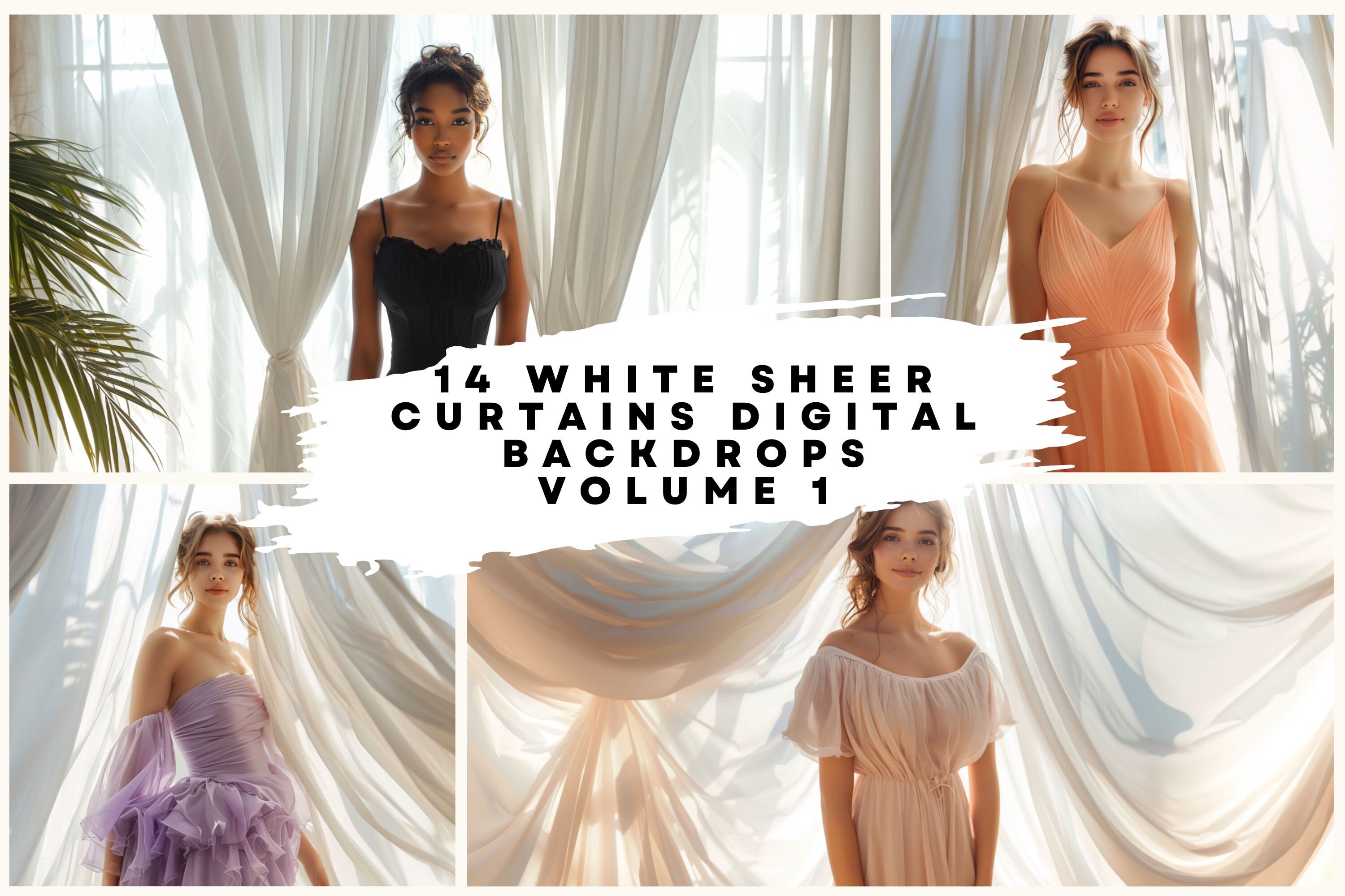14 Breathtaking White Sheer Curtains Background Digital Images ...
