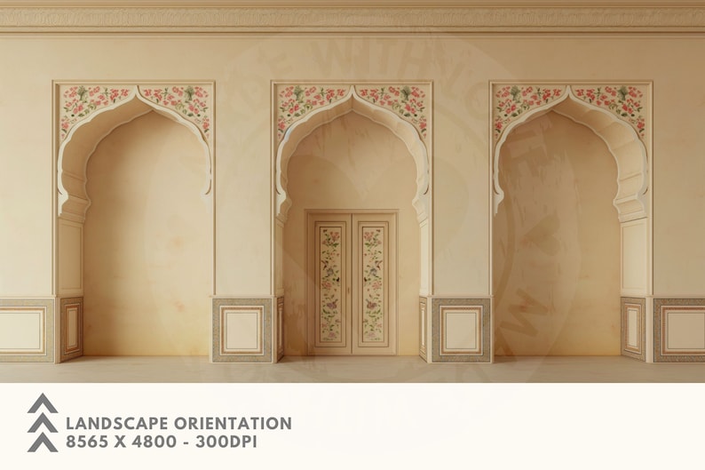 16 Moroccan Rajasthani Arches Backdrop Digital Images Vol3 - 300DPI ...