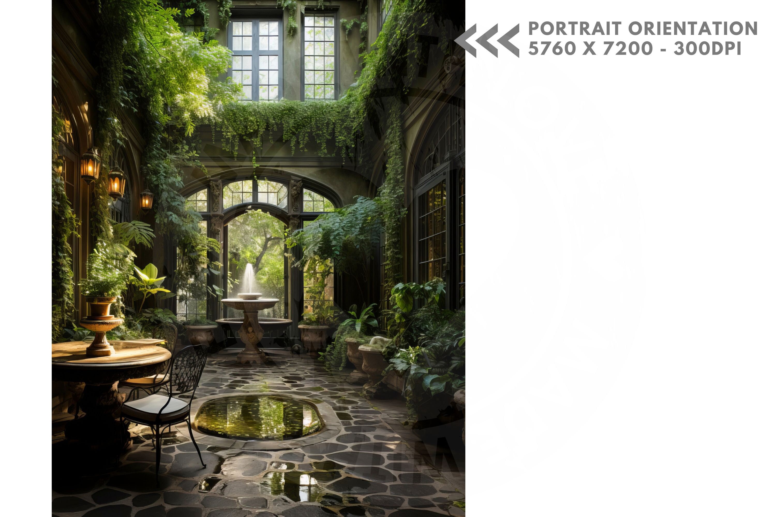 14 New Orleans Courtyard Digital Backgrounds for Dance, Bridal, Wedding ...