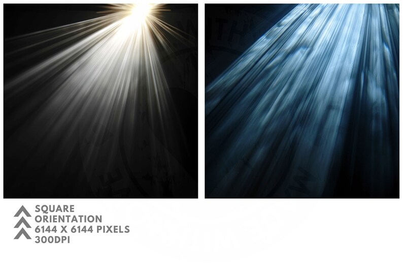 16 Digital Sun Ray Overlay Images at 300DPI (size: 6144 X 6144) for ...