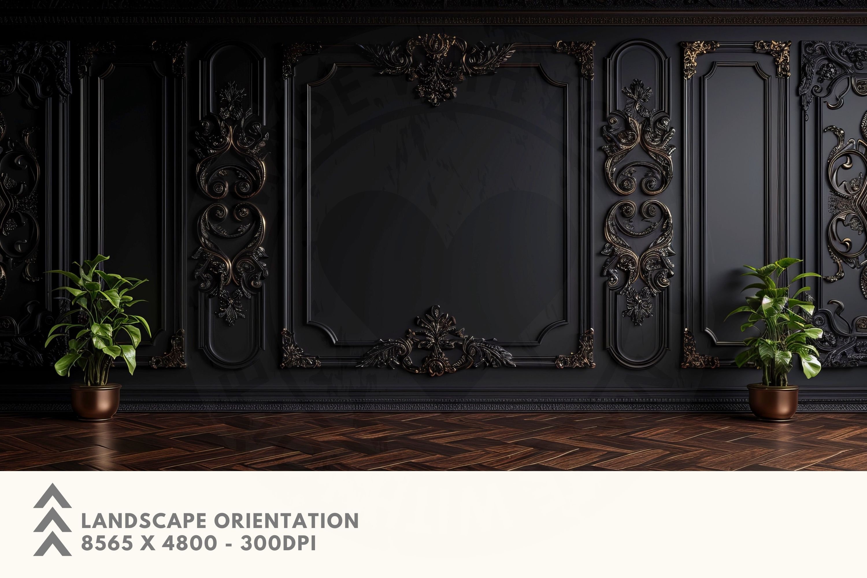 14 Digital Backdrops of Mansion Wall Interiors color Black for Wedding ...