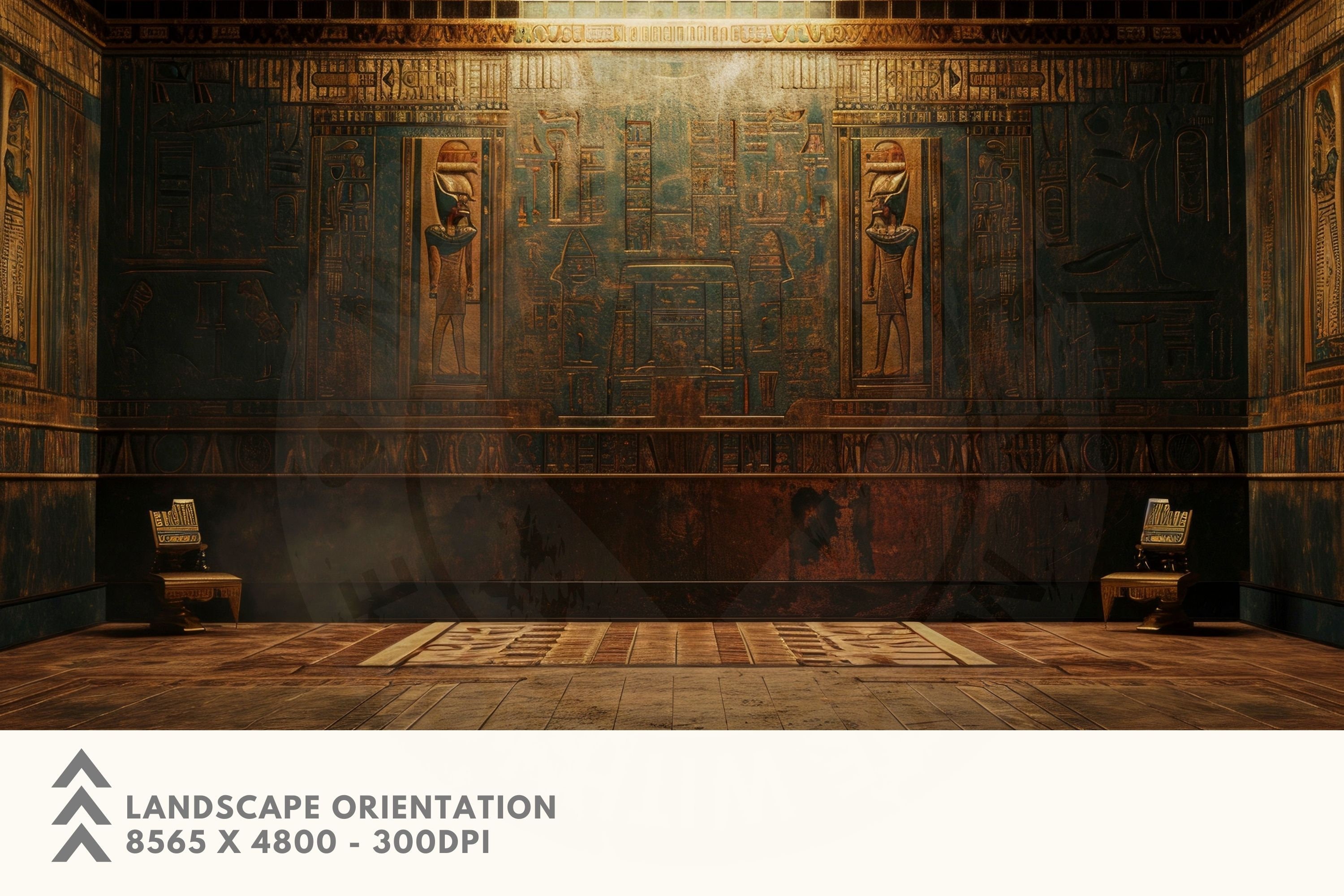 14 Digital Backdrops of Egyptian Wall Interiors 8565 X 4800 at 300DPI ...